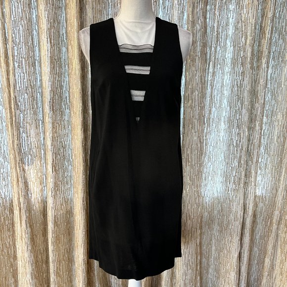 Tocca | Dresses | Nwt Tocca Black Wool Blend Minidress With Sheer ...